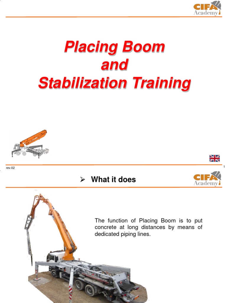 (E) Training Placing Boom Rev.02 | PDF | Valve | Pump