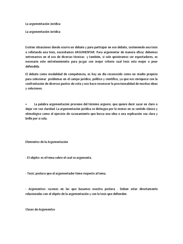 La Argumentación Jurídica | Descargar gratis PDF | Teoría de la ...