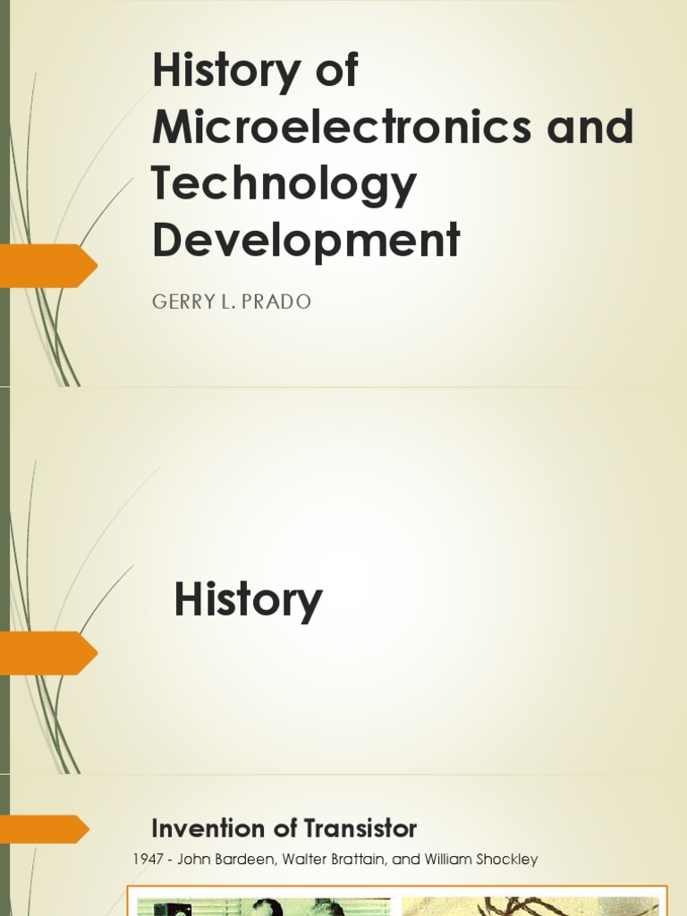 3.microelectronics History Tech Dev | PDF | Integrated Circuit | Mosfet
