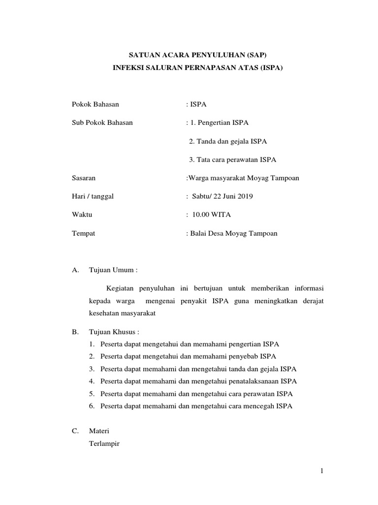 Sap ISPA | PDF | Pengembangan Diri