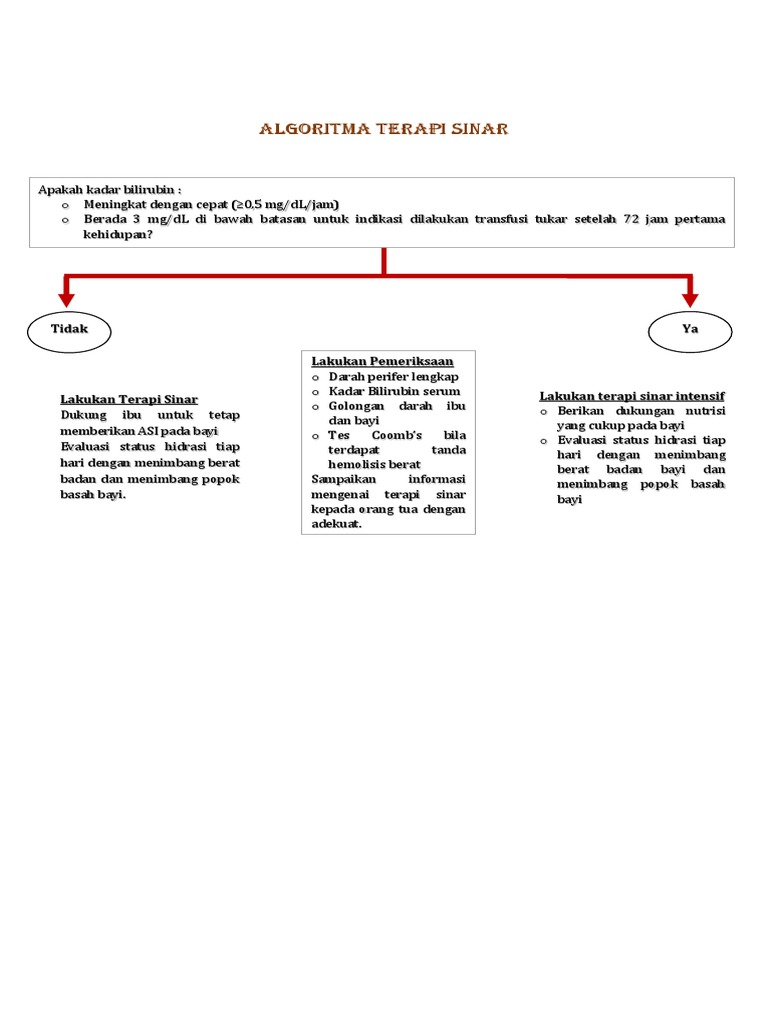Algoritma Terapi Sinar | PDF