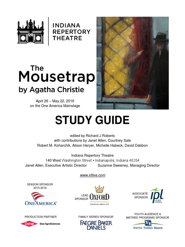 IRT Study Guide For The Mousetrap | PDF | Detective Fiction | Agatha ...