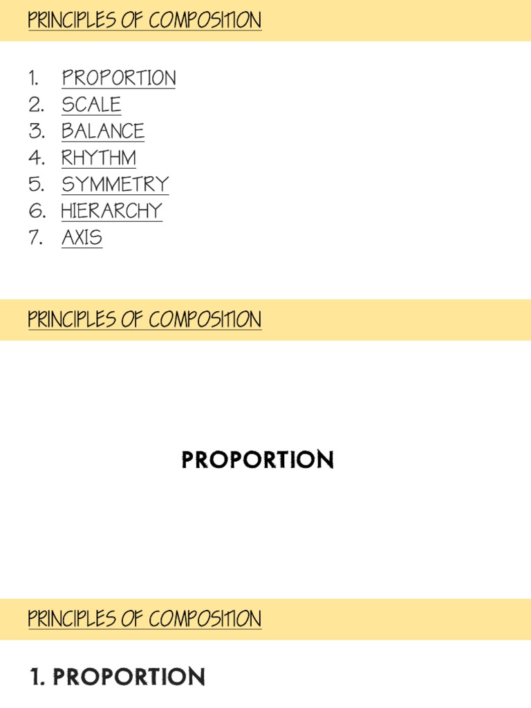 Principles of Composition PDF | PDF | Composition (Visual Arts) | Symmetry