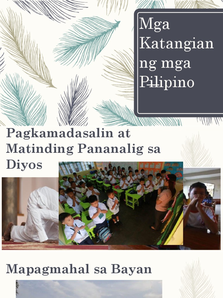 Mga Katangian NG Mga Pilipino | PDF