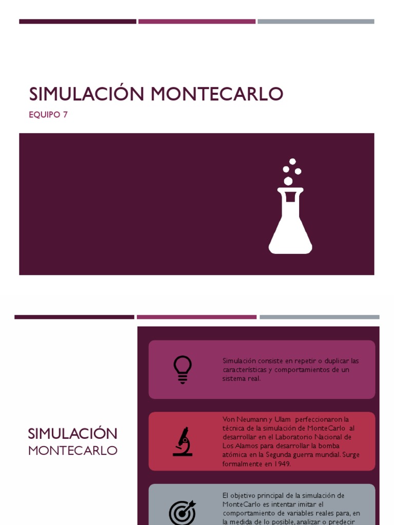 Simulación Montecarlo | Descargar gratis PDF | Método Monte Carlo ...