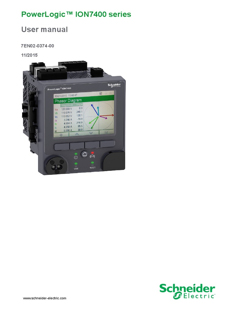 ION 7400 User Manual | PDF | Electrical Engineering | Computing