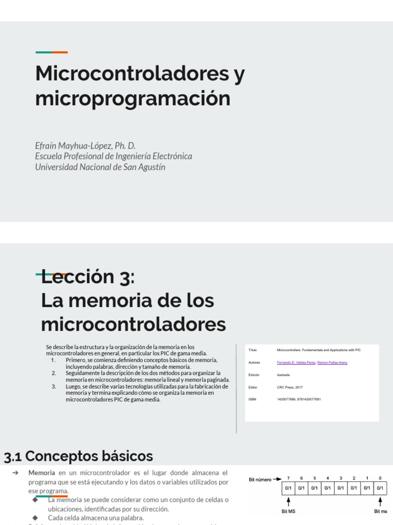 Memoria de Los Microcontroladores | PDF | Memoria de sólo lectura ...