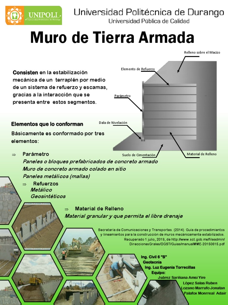 Cartel Muro de Tierra Armada | PDF