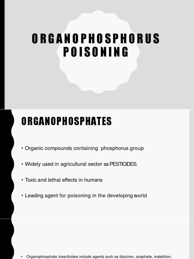 Organophosphate Poisoning | PDF | Medical Specialties | Clinical Medicine