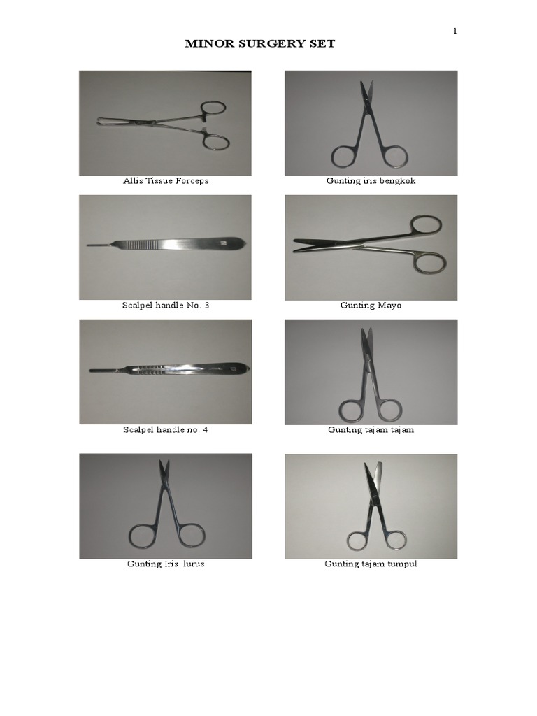 Minor Surgery Set | PDF