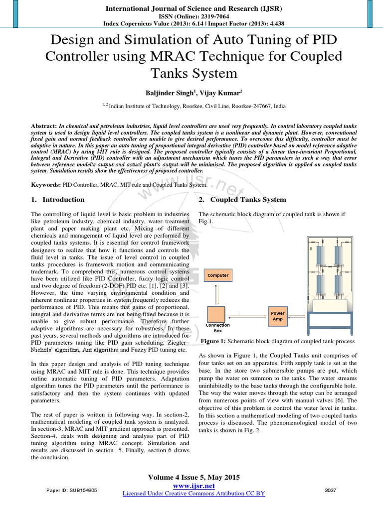 Pid Mrac | PDF | Control Theory | Control System