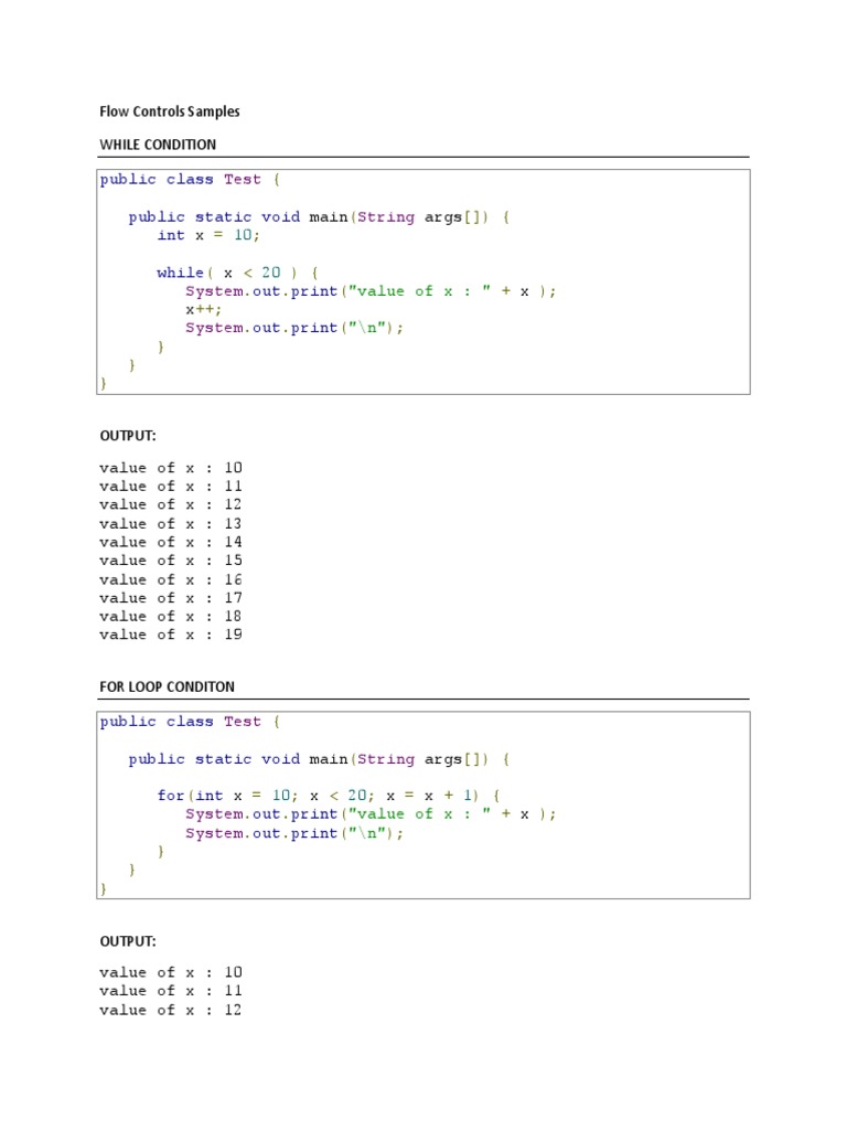 Flow Controls, Array, OOP | PDF | Inheritance (Object Oriented ...