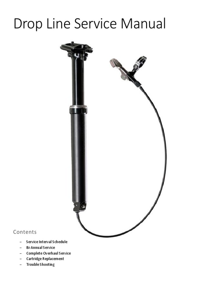 Drop Line Service Manual | PDF | Equipment | Manufactured Goods