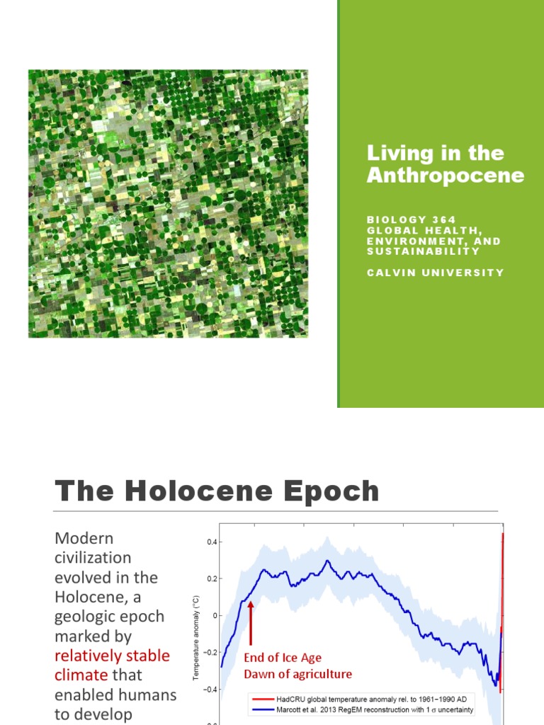Understanding the Anthropocene Epoch | PDF | Anthropocene | Sustainability