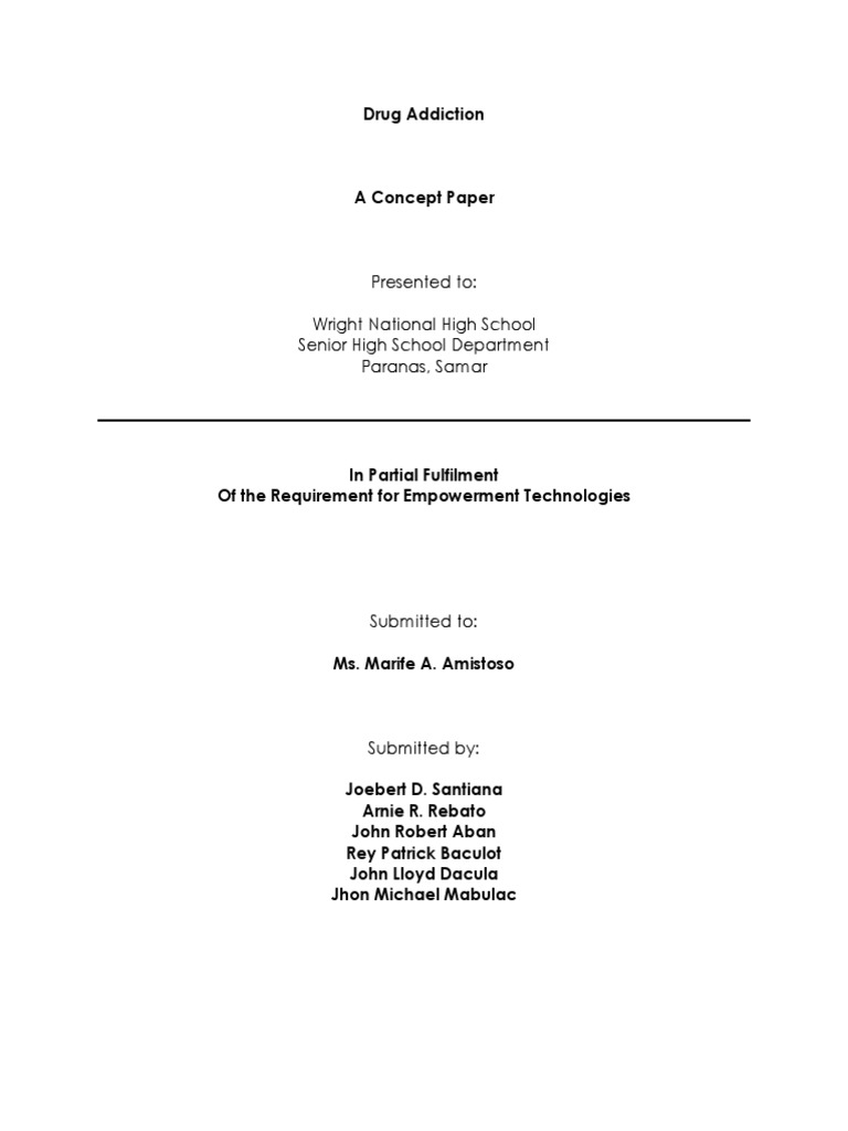 Concept Paper Cover | PDF