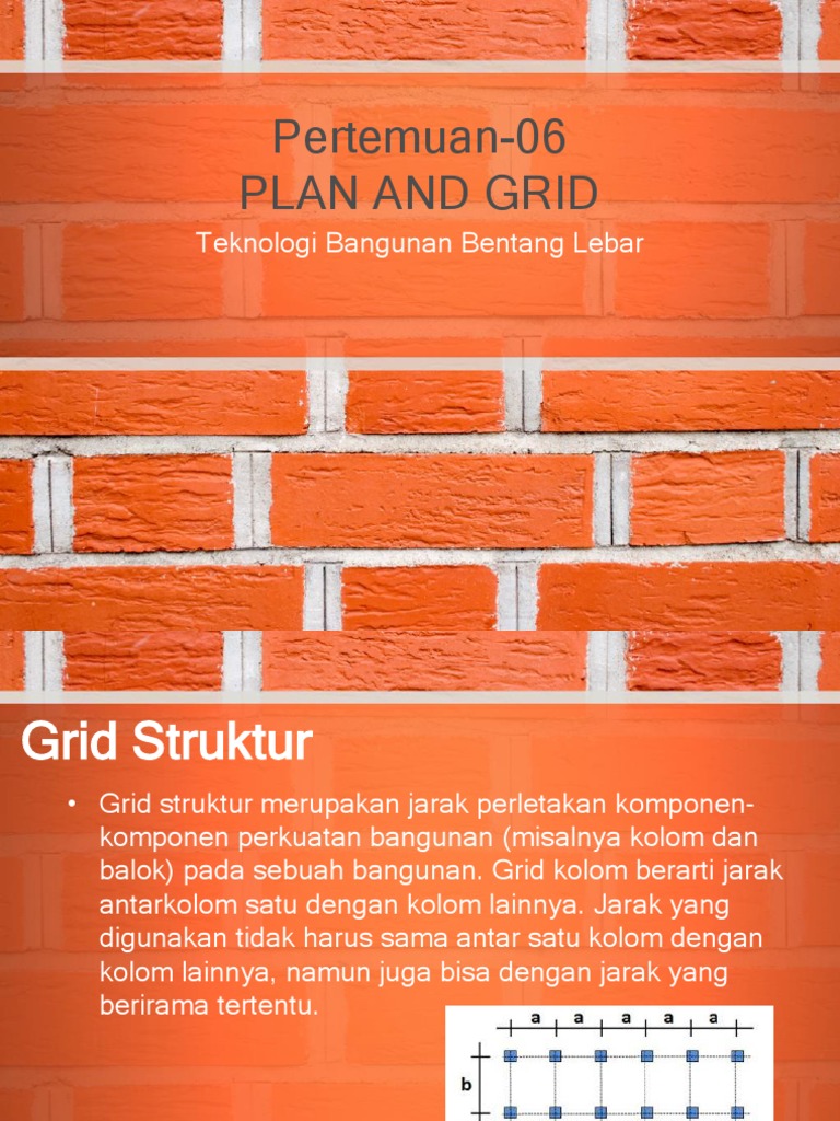 Rencana Grid Struktur Bangunan | PDF