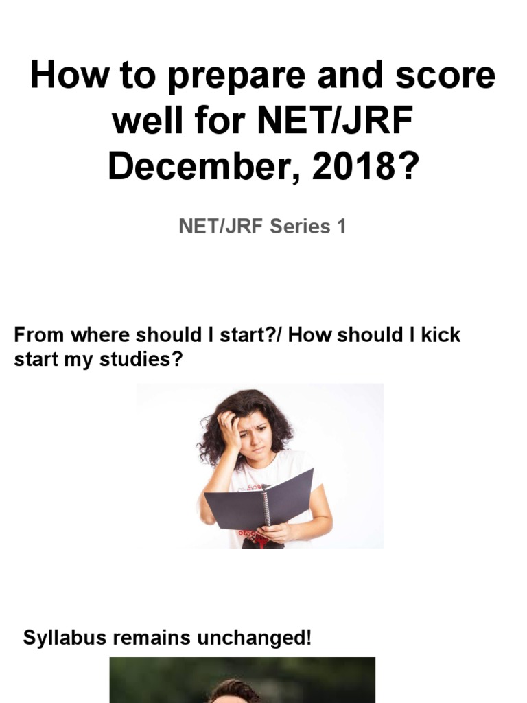 How To Prepare and Score Well For NET/JRF December, 2018?