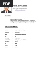 Resume Format in Philippines | PDF | File Format | Résumé