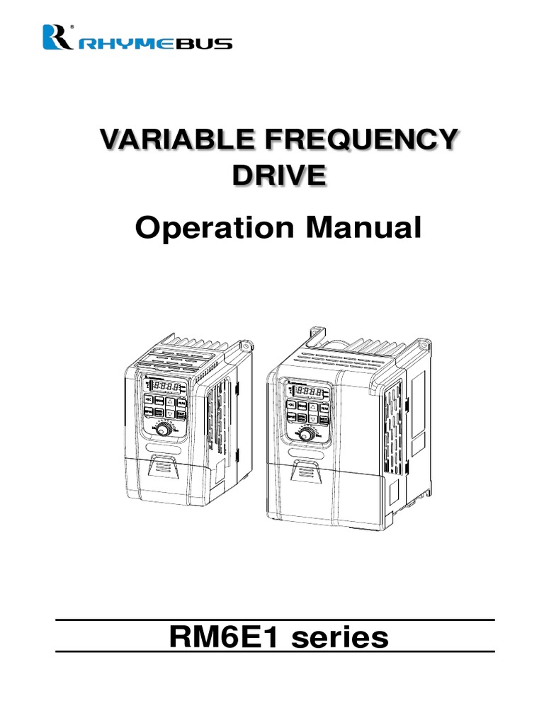 Operation Manual: Variable Frequency Drive | PDF | Power Supply ...