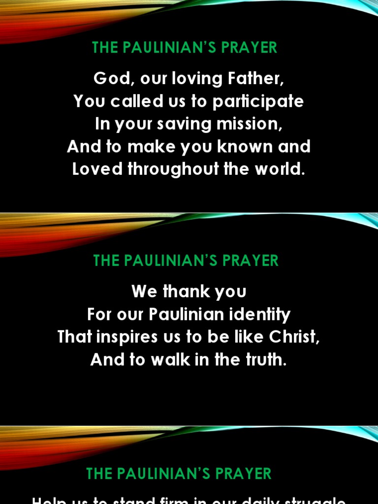 A Call to Action: The Paulinian's Prayer for Environmental Stewardship ...