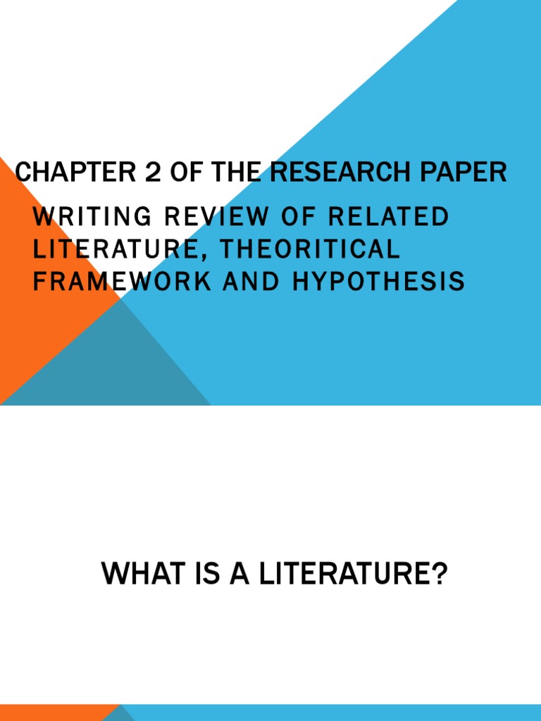 Review of Related Literature For Practical Research | PDF | Thesis ...