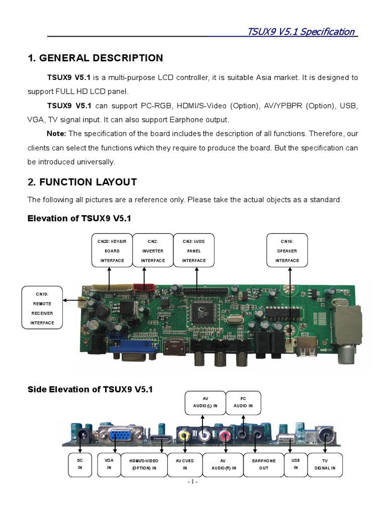 VST Generic Board Layout | PDF | Hdmi | Video