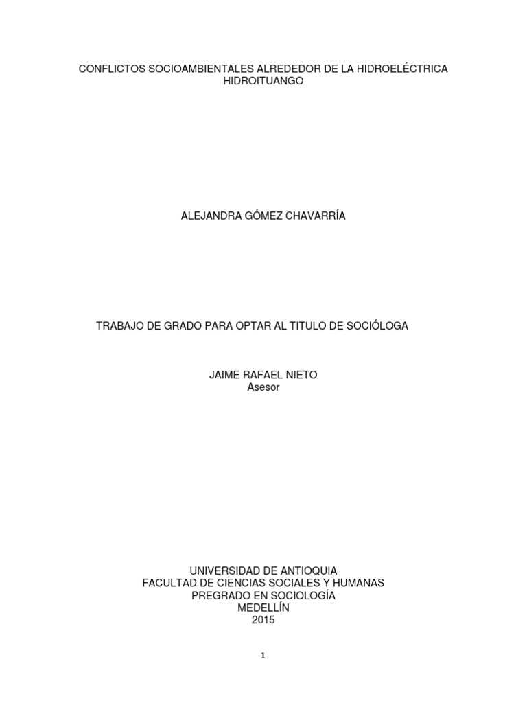 Hidro Trabajo de Grado PDF | PDF | Karl Marx | Capitalismo
