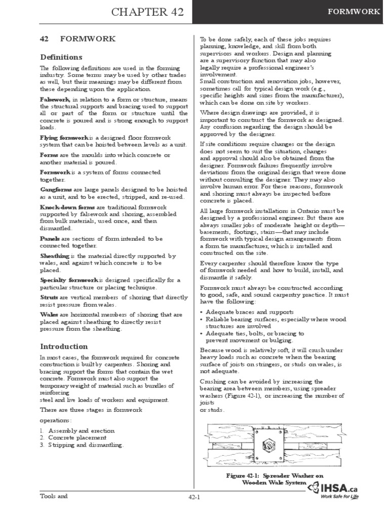 Formwork | PDF | Carpentry | Concrete