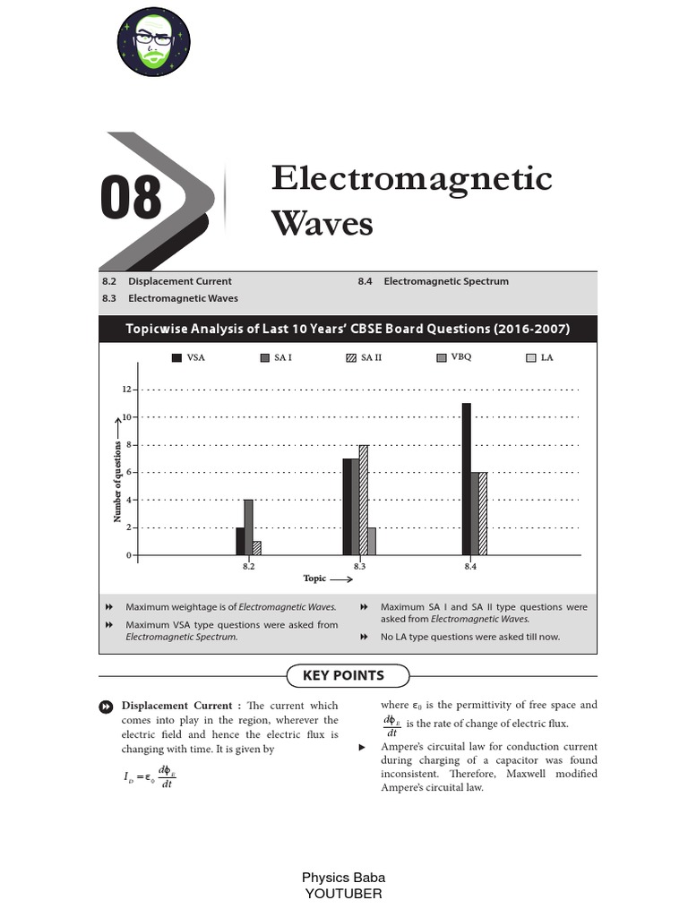 Electromagnetic Waves: Topicwise Analysis of Last 10 Years' CBSE Board ...