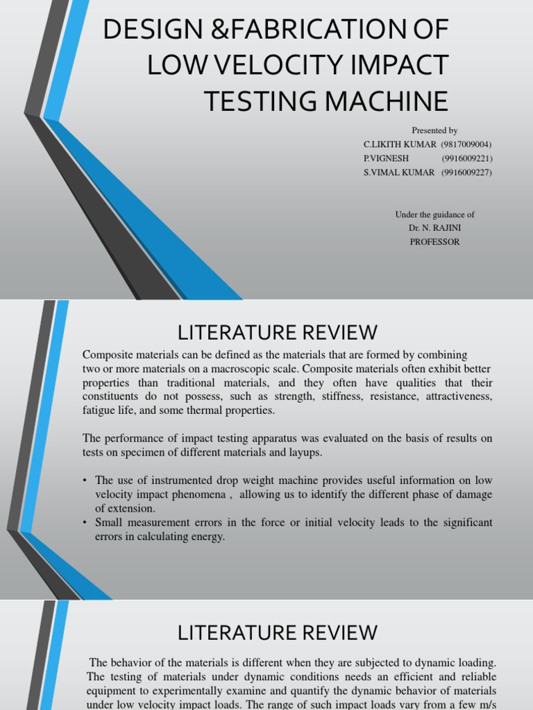 Low Velocity Impact Testing Machine | PDF | Projectiles | Materials Science