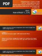 Manual Aplikasi AKPD Dengan Google Form | PDF