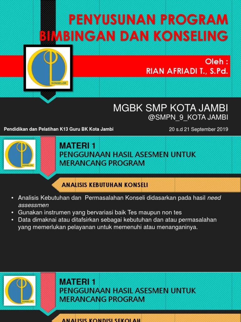 Penyusunan Program BK | PDF