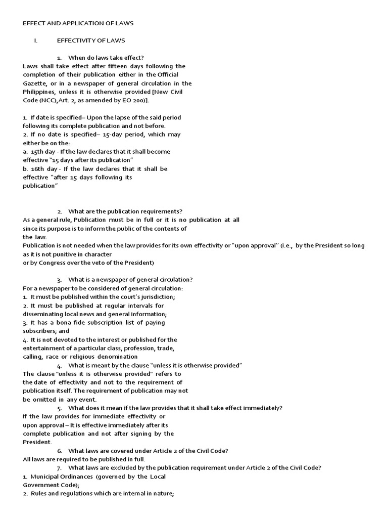 Law Effectivity and Publication Rules | PDF | Regulation | Newspapers