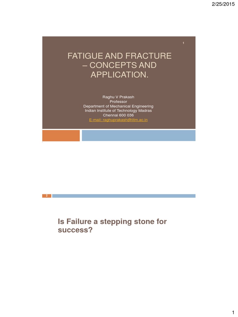 Fatigue Test | PDF | Fatigue (Material) | Fracture