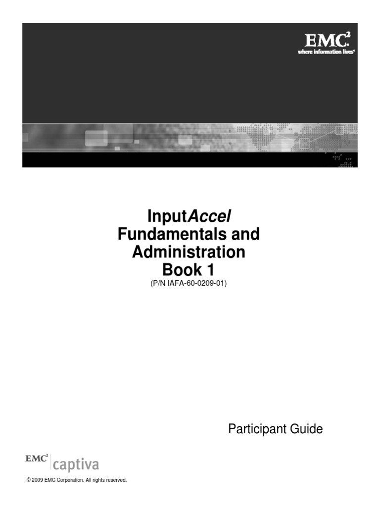 InputAccel Fundamentals Administration Book 1 IAFA 60 0209 01 PDF | PDF ...