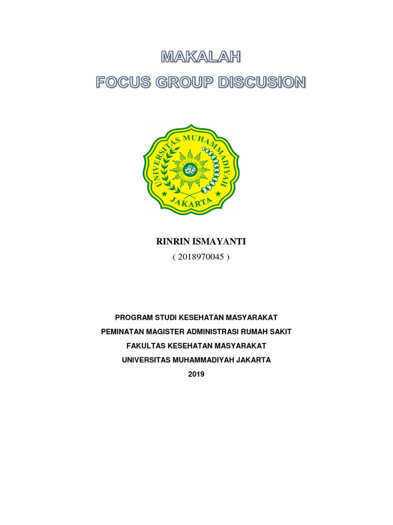 Panduan Lengkap Metode FGD | PDF