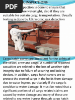 Cargo Hold Inspection Procedures | PDF | Cargo | Ships