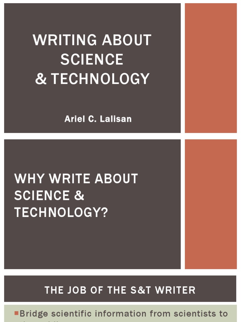 Writing About Science & Technology: Ariel C. Lalisan | PDF | Cancer ...