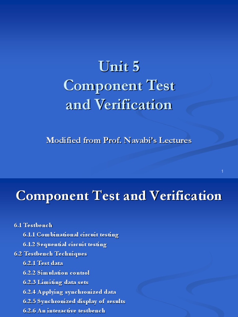 DDTV Unit 5 Part 2 | PDF | Formal Verification | Simulation