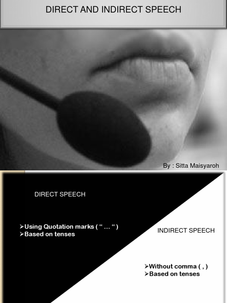 Direct and Indirect Speech Guide | PDF | Languages | Language Arts ...