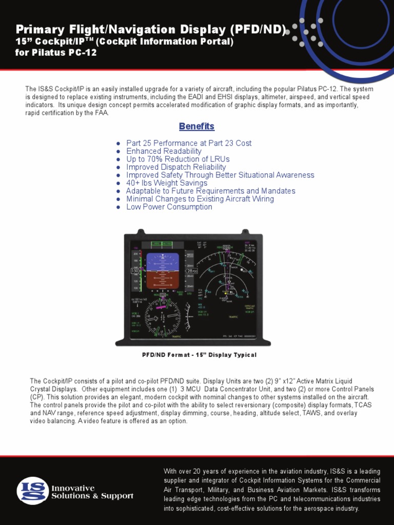 PFD ND Display Efis | PDF | Cockpit | Aerospace