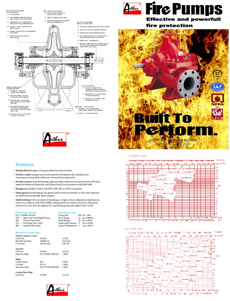 Fire Pump Specifications and Plans | PDF