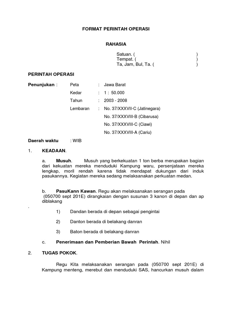 Format Perintah Operasi | PDF