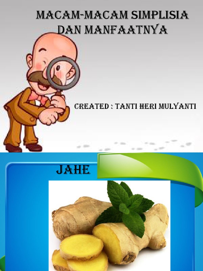 Farmakognosi Macam-Macam Simplisia Dan Manfaatnya | PDF | Memasak ...