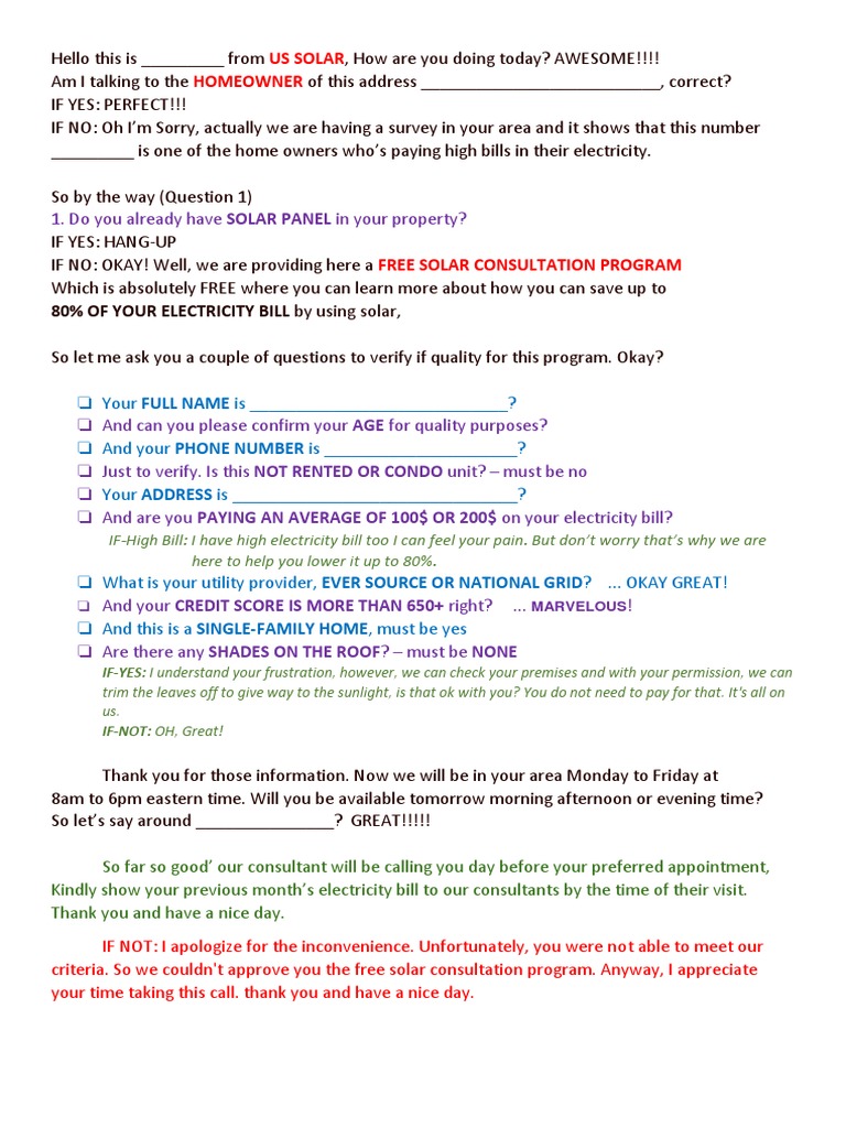 Updated US Solar Script | PDF | Nature | Business