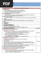 Grade 9 Science: Projectile Motion Plan | PDF | Projectiles | Acceleration