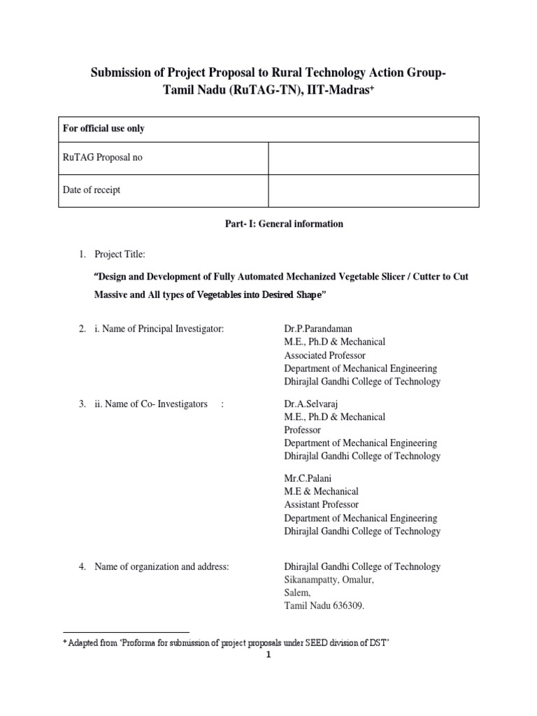 Mechanized Vegetable Slicer Proposal - Technical - RuTAG Final | PDF ...