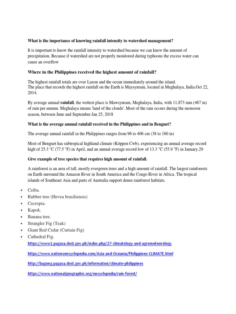 What Is The Importance of Knowing Rainfall Intensity To Watershed ...