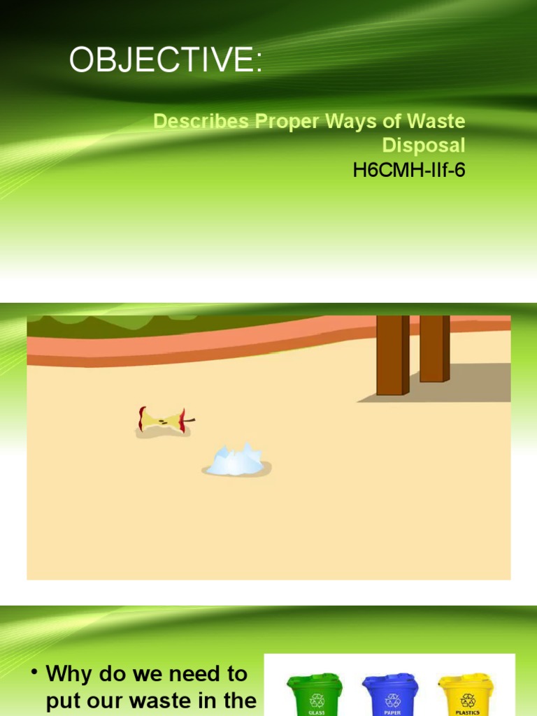 Describes Proper Ways of Waste Disposal | PDF