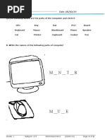 Grade 1 Computer Book 18 Feb | PDF | Computer Keyboard | Computing